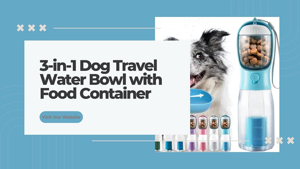 3-in-1 Dog Travel Water Bowl with Food Container: A Must-Have for Pet ...